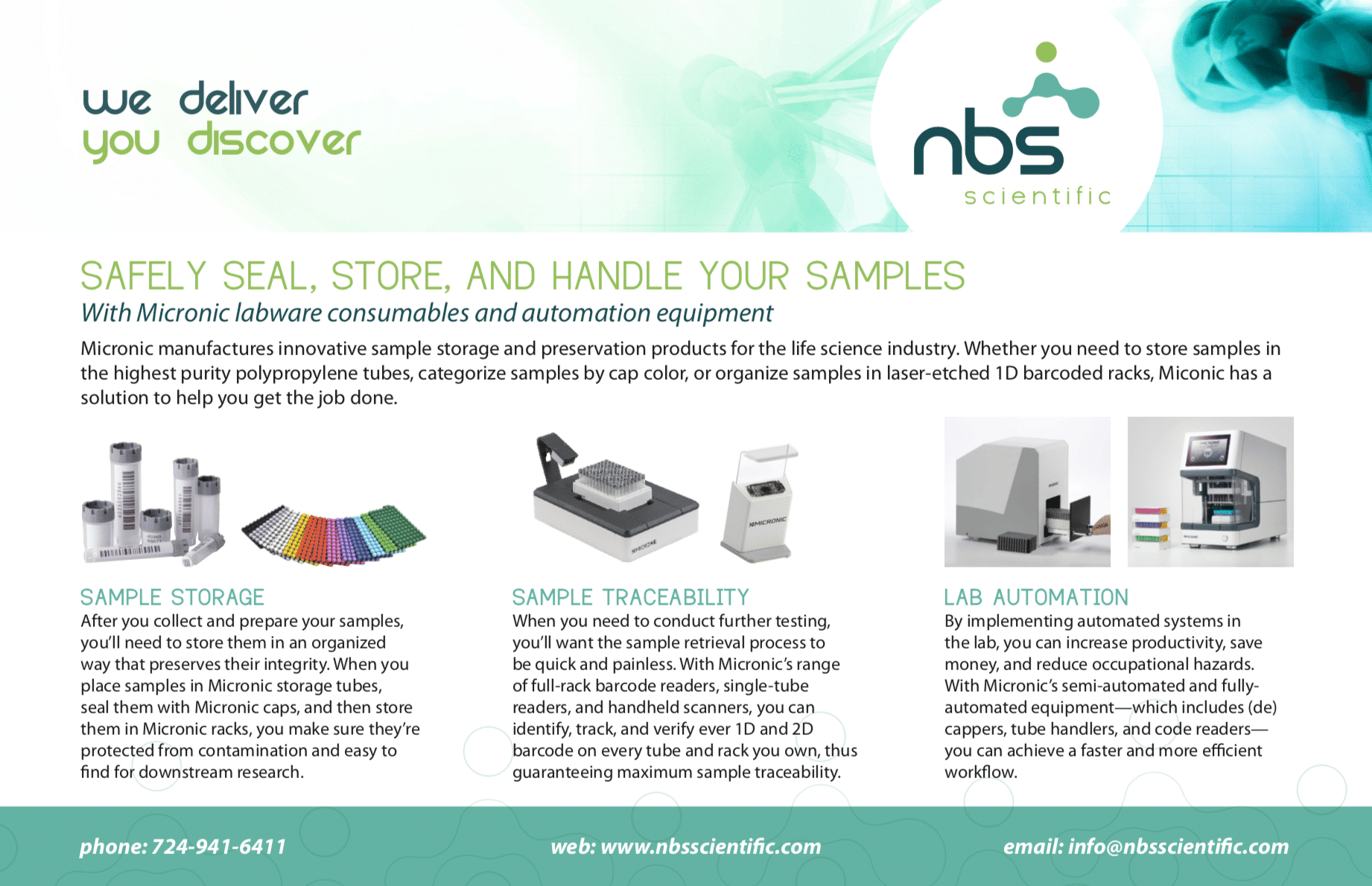 Micronic - Sample Storage + Preservation Products - NBS Scientific